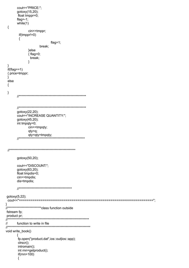 CANTEEN MANAGEMENT SYSTEM IN C++ | DOC | Programming Languages | Computing
