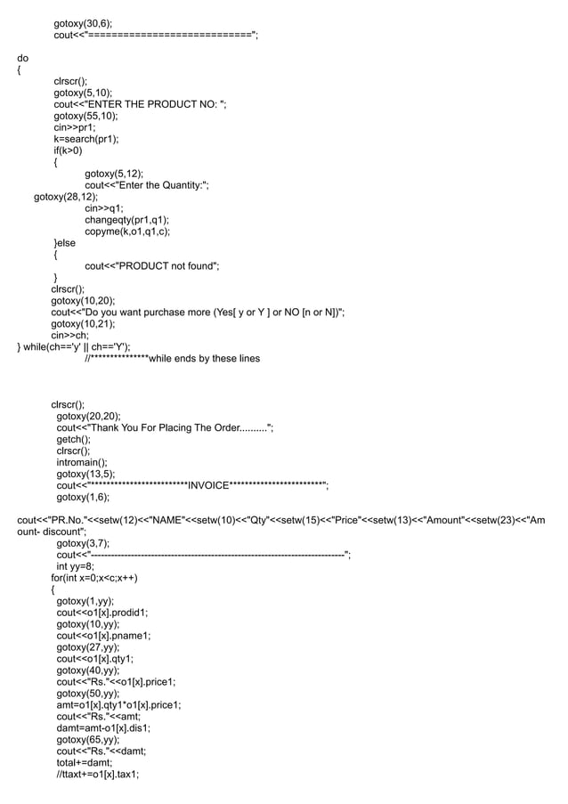 CANTEEN MANAGEMENT SYSTEM IN C++ | DOC | Programming Languages | Computing