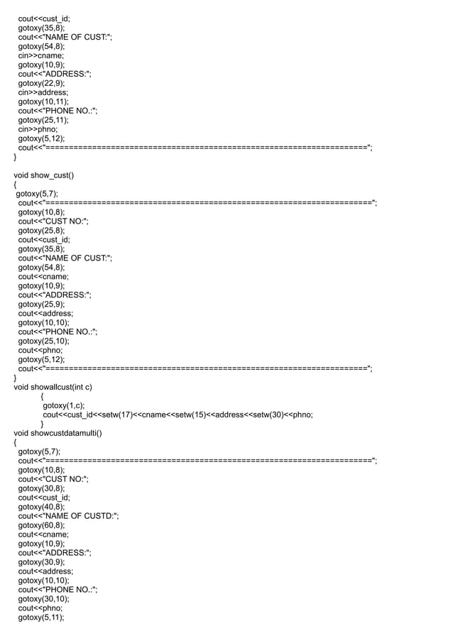 CANTEEN MANAGEMENT SYSTEM IN C++ | DOC | Programming Languages | Computing