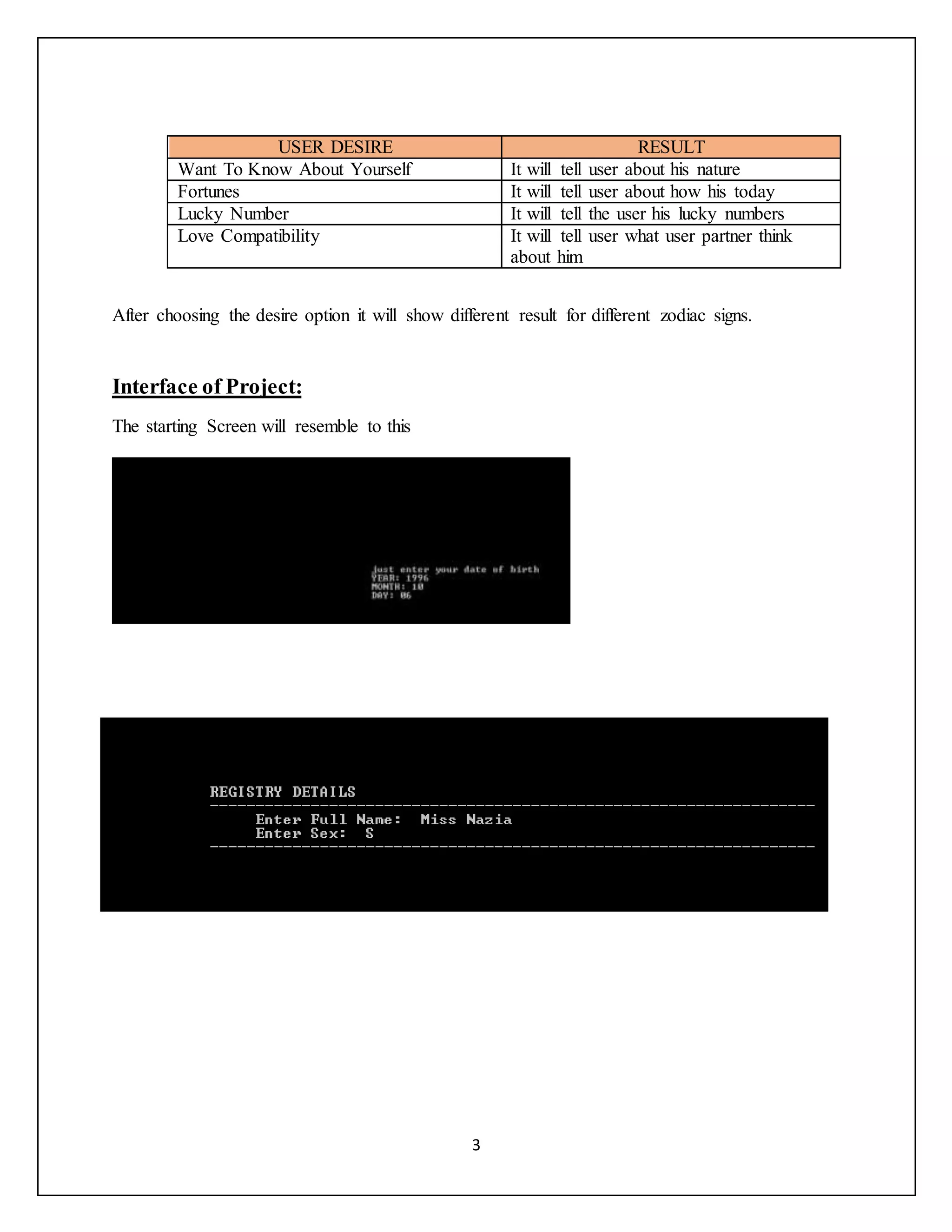 Fortune Teller Project on C++ Proposal | DOCX