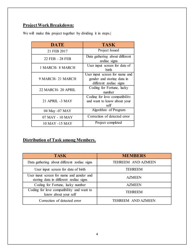 Fortune Teller Project on C++ Proposal | DOCX