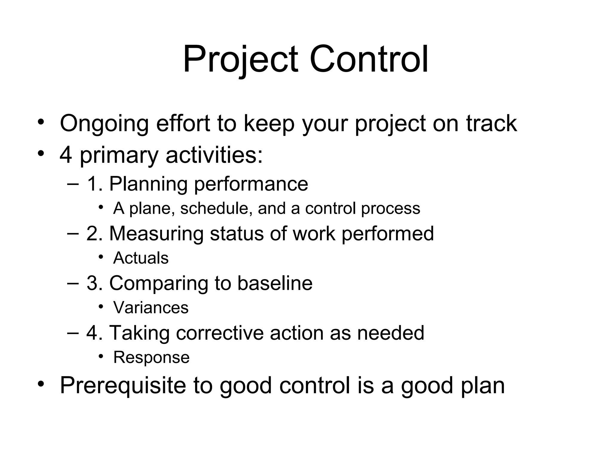 Project Control - Software Project Management | PPT
