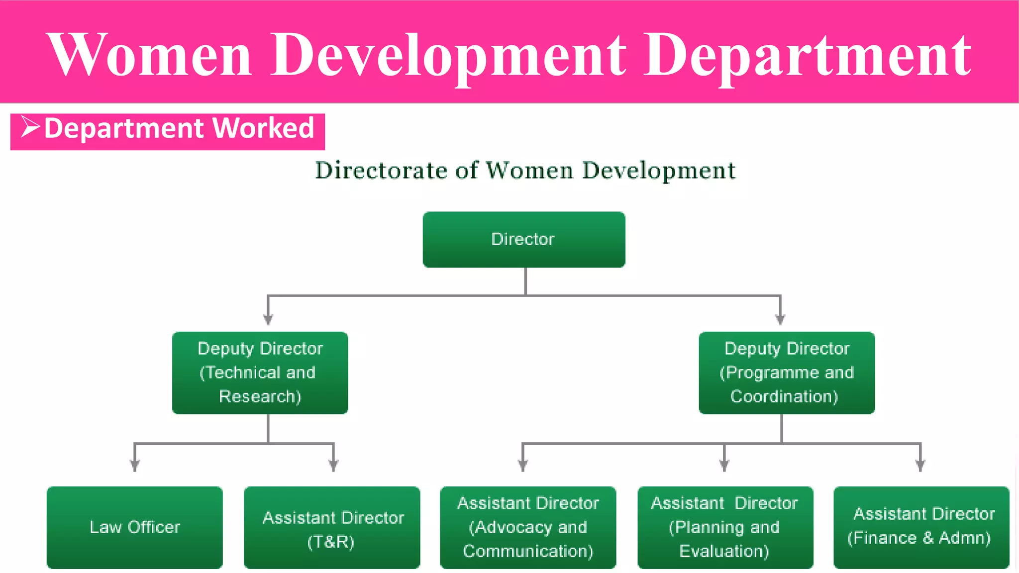 Women Development Department in pakistan | PPTX