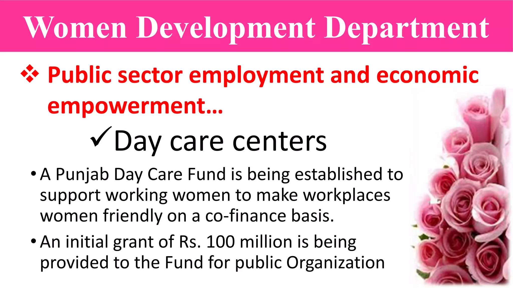 Women Development Department in pakistan | PPTX