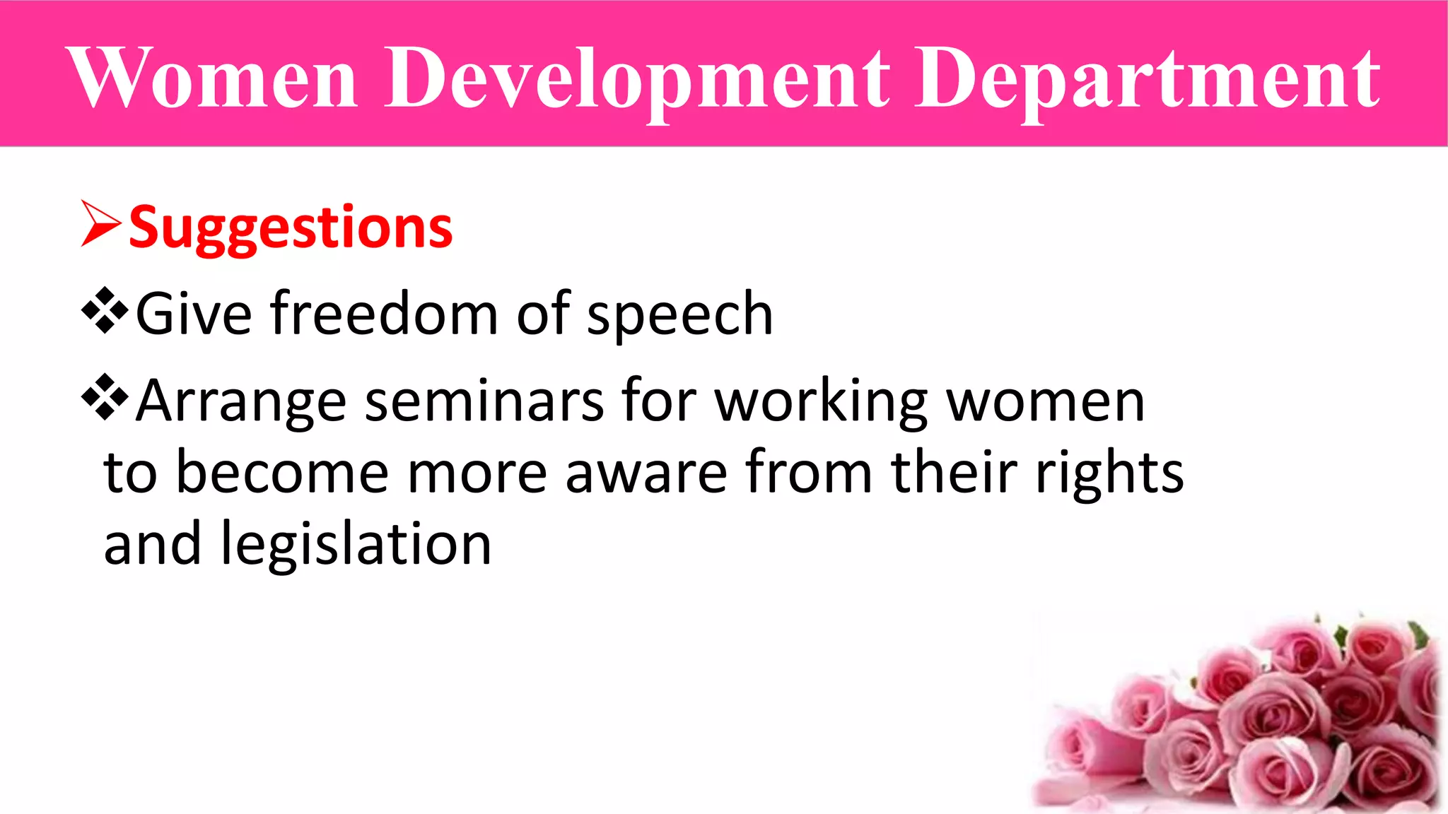 Women Development Department in pakistan | PPTX