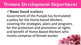 Women Development Department in pakistan | PPTX
