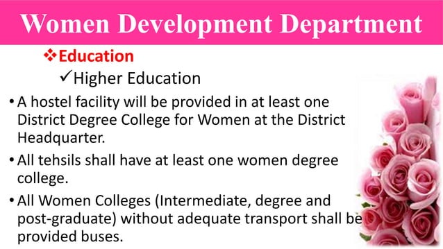 Women Development Department in pakistan | PPTX