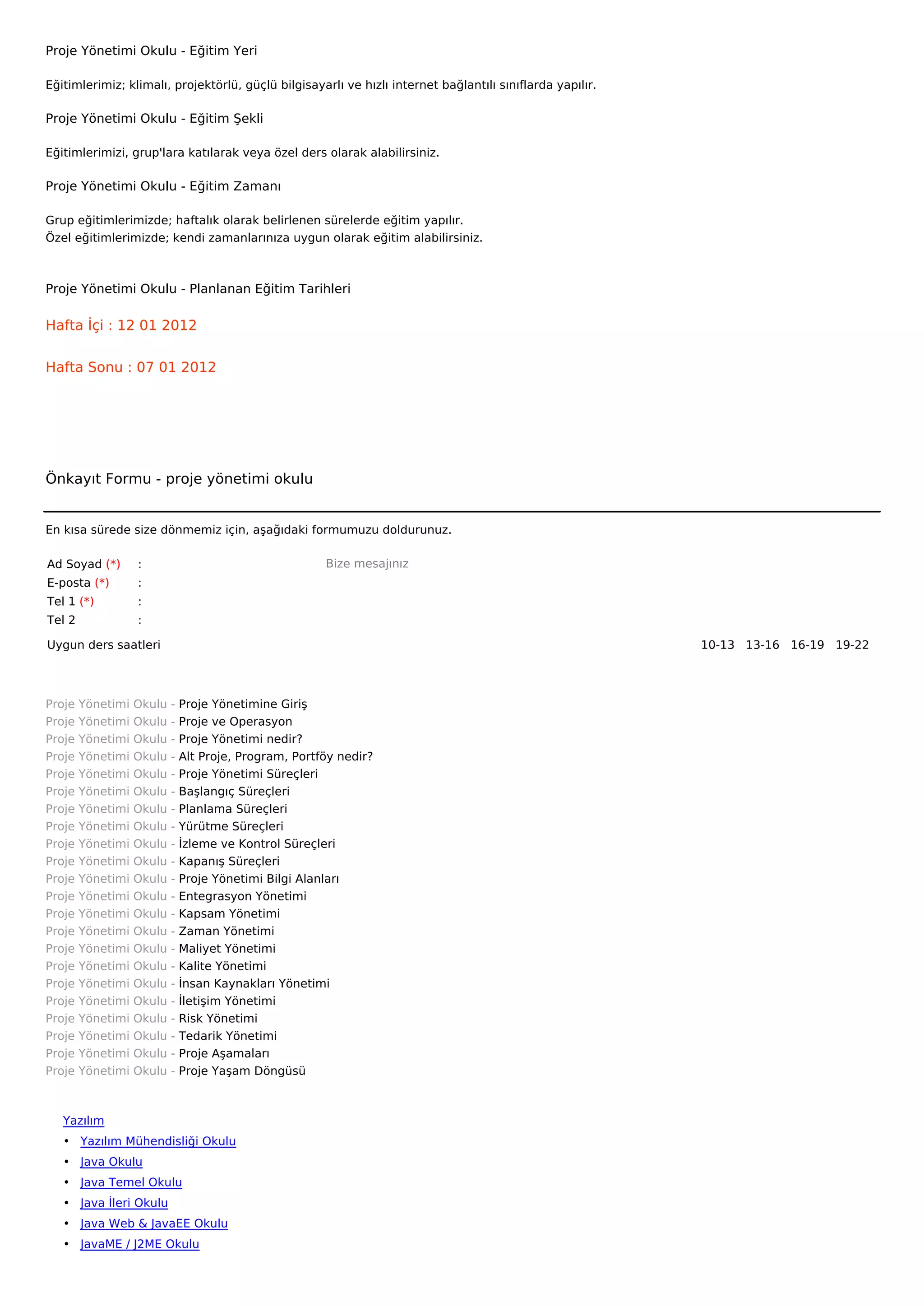 Proje yonetimi-okulu | PDF