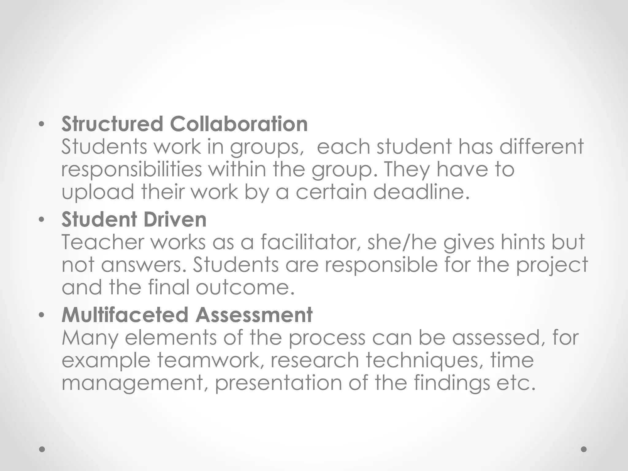 Project Based Learning: Food Market Project | PPTX