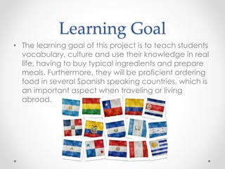 Project Based Learning: Food Market Project | PPTX