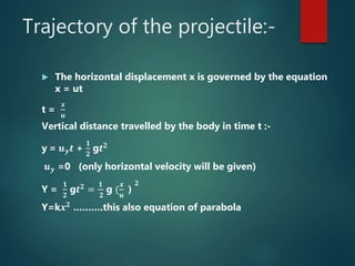Projecctile motion by sanjeev | PPTX