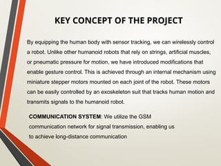 Humanoid robot gesture control with wifi gesture.pptx