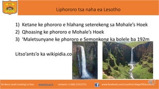 Botle ba naha ea Lesotho | PPTX
