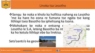 Botle ba naha ea Lesotho | PPTX
