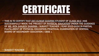 PROJECT.pdf PHYSICAL EDUCATION yoga fitness | PDF