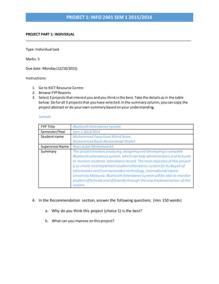 Project 1 instructions | DOCX