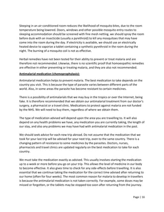 Project Paper on Malaria | DOCX