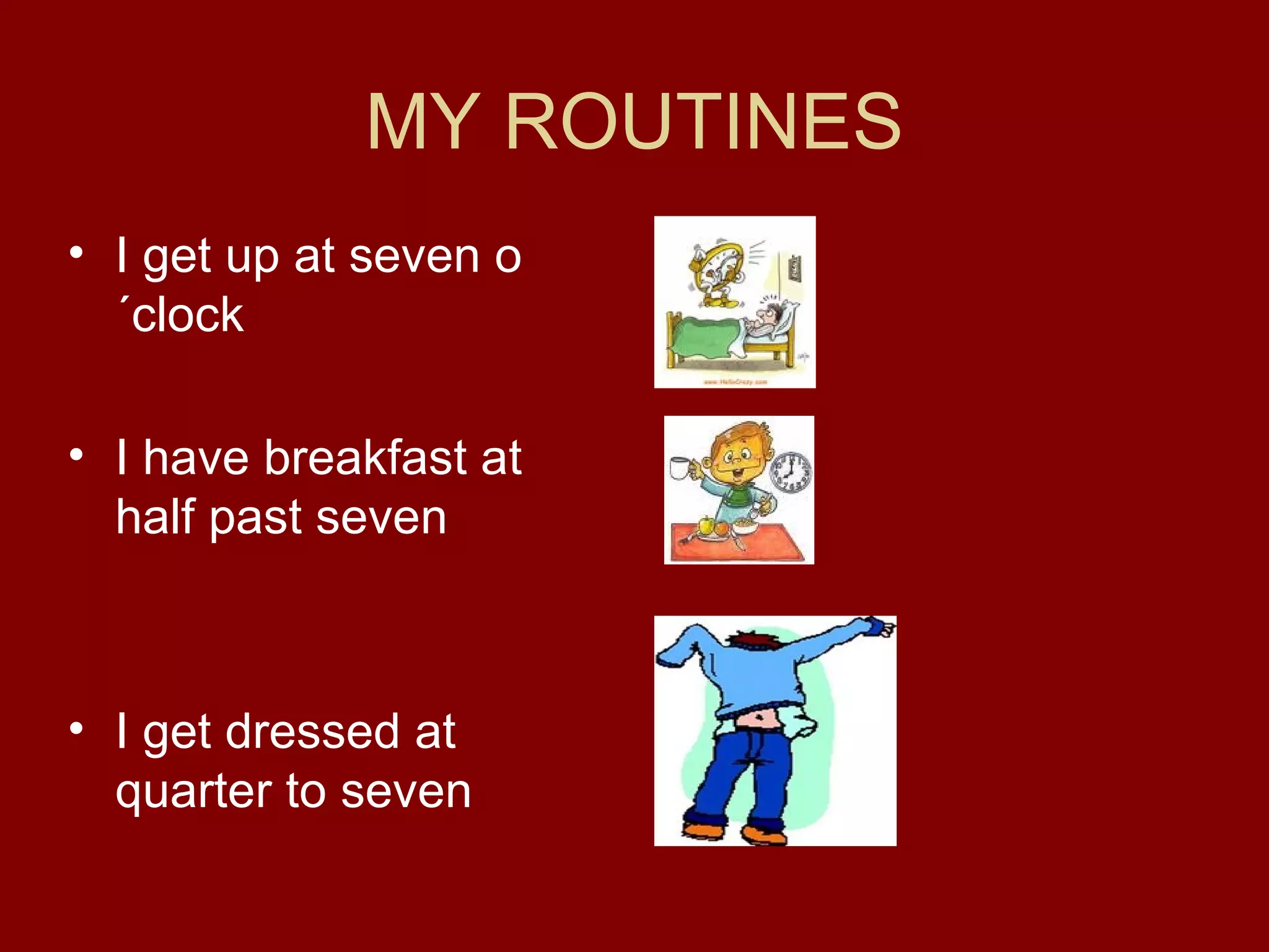 Project: Daily Routines | PPT