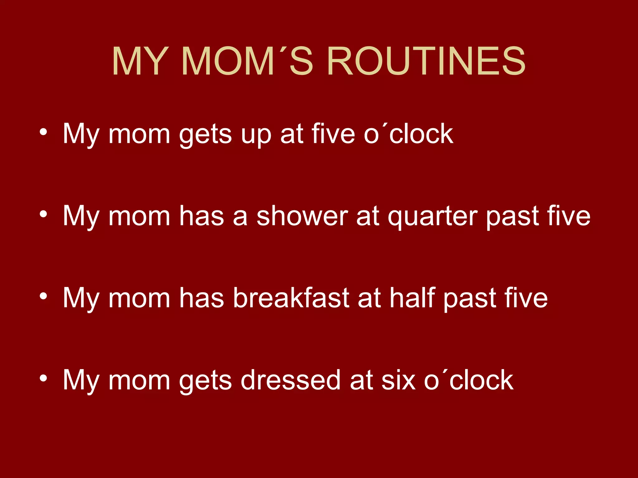 Project: Daily Routines | PPT