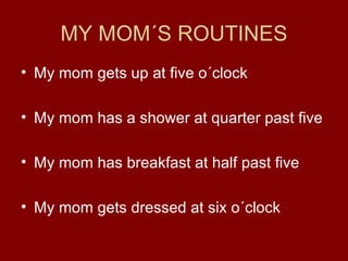 Project: Daily Routines | PPT