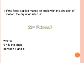 Work, Energy, Power, Simple Machines | PPTX