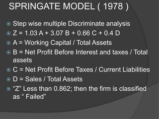 Project "Z"Score Model | PPTX