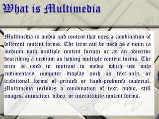 History of Multimedia | PPTX