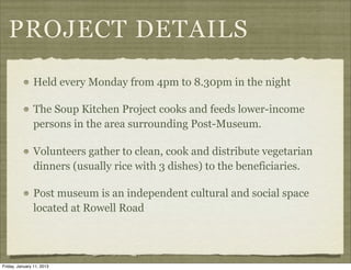 Soup Kitchen Project | PPT