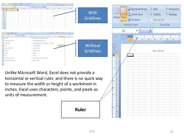 View Tab in Ms-Excel