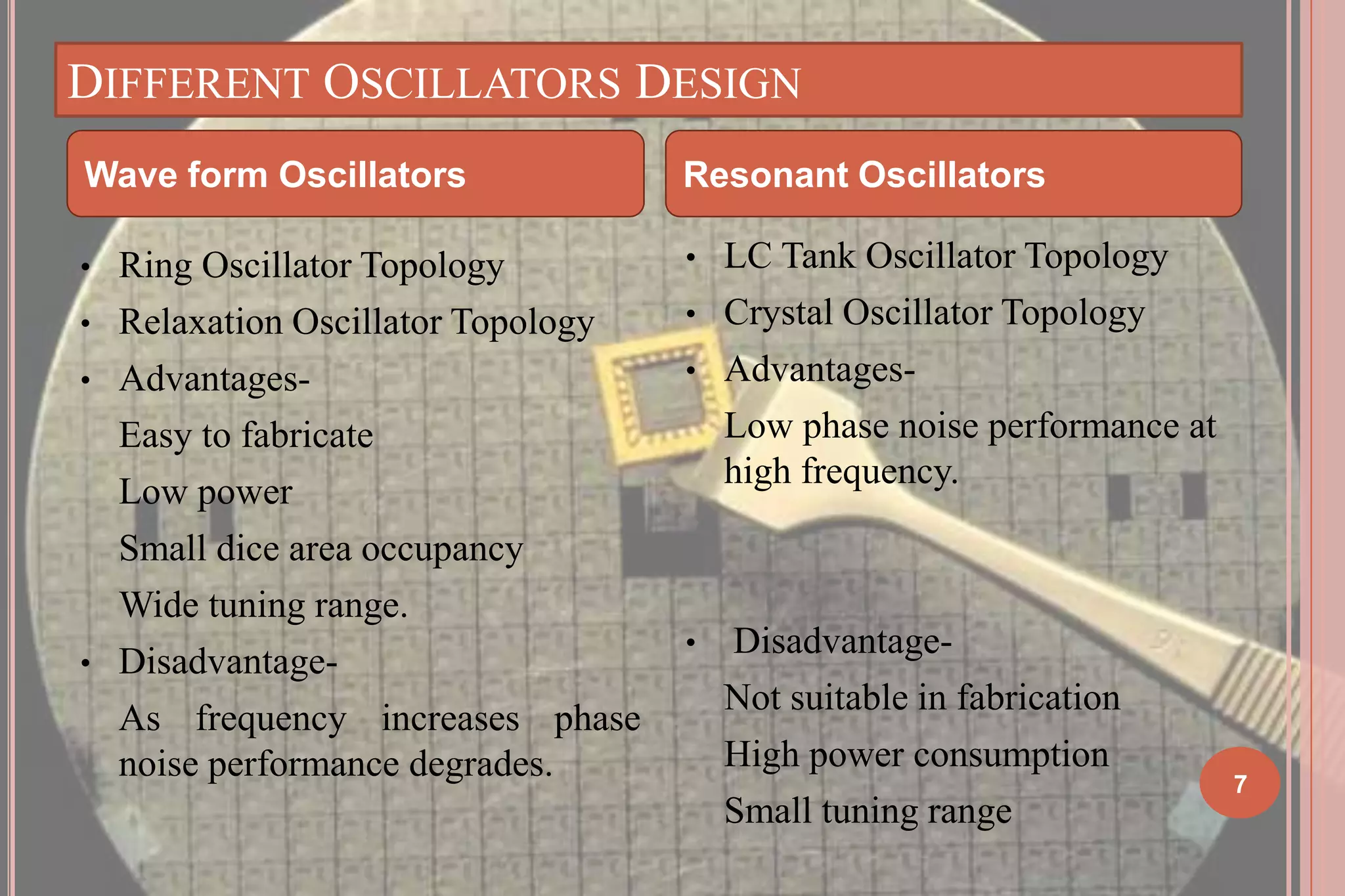 design and analysis of voltage controlled oscillator | PPTX
