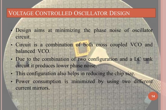 design and analysis of voltage controlled oscillator | PPTX