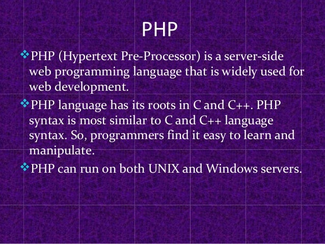 Php Project Ppt