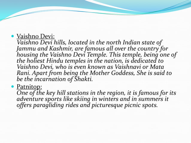 Project on Jammu and Kashmir | PPTX