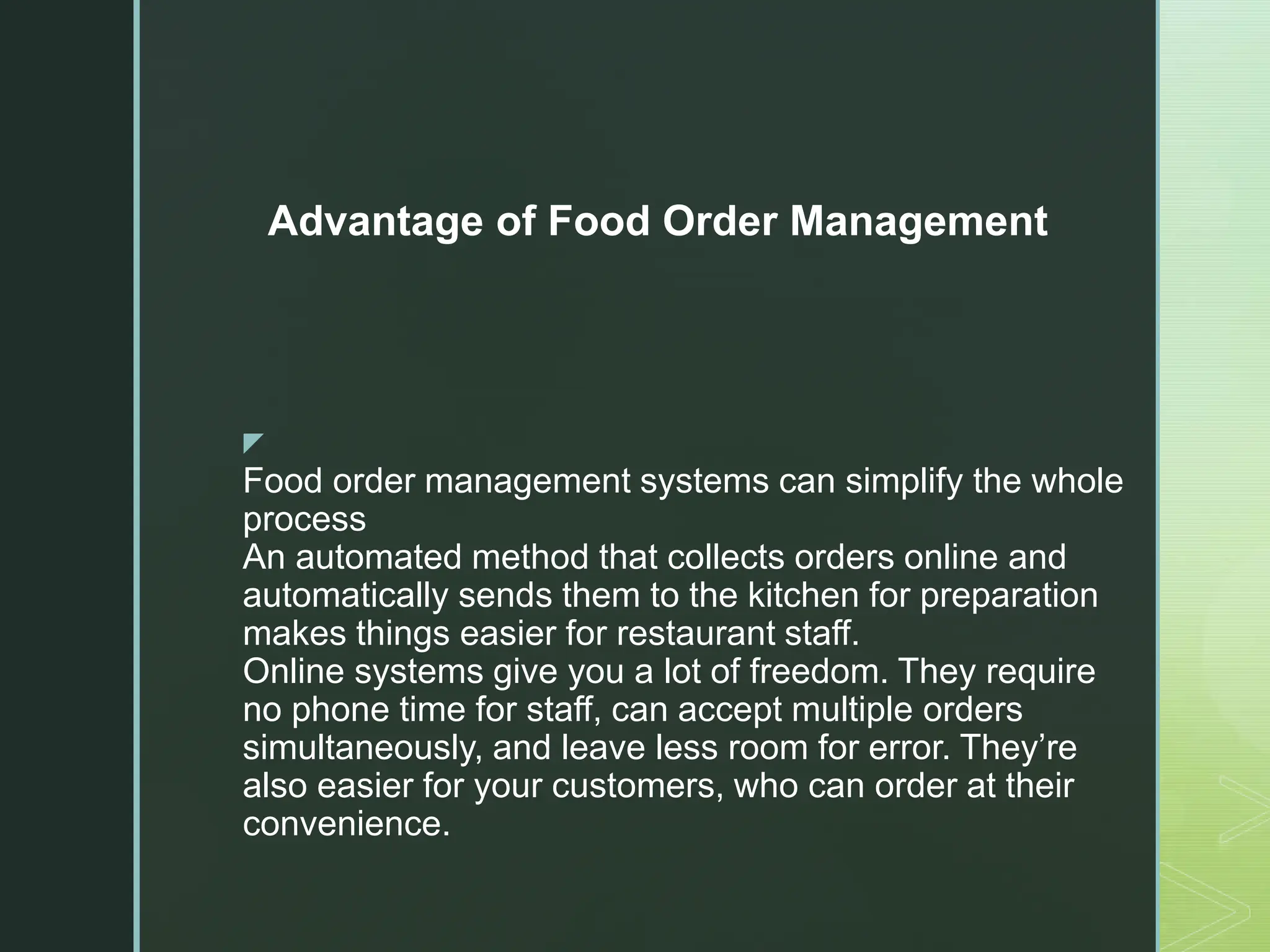 Food Order Management System presentation.pptx