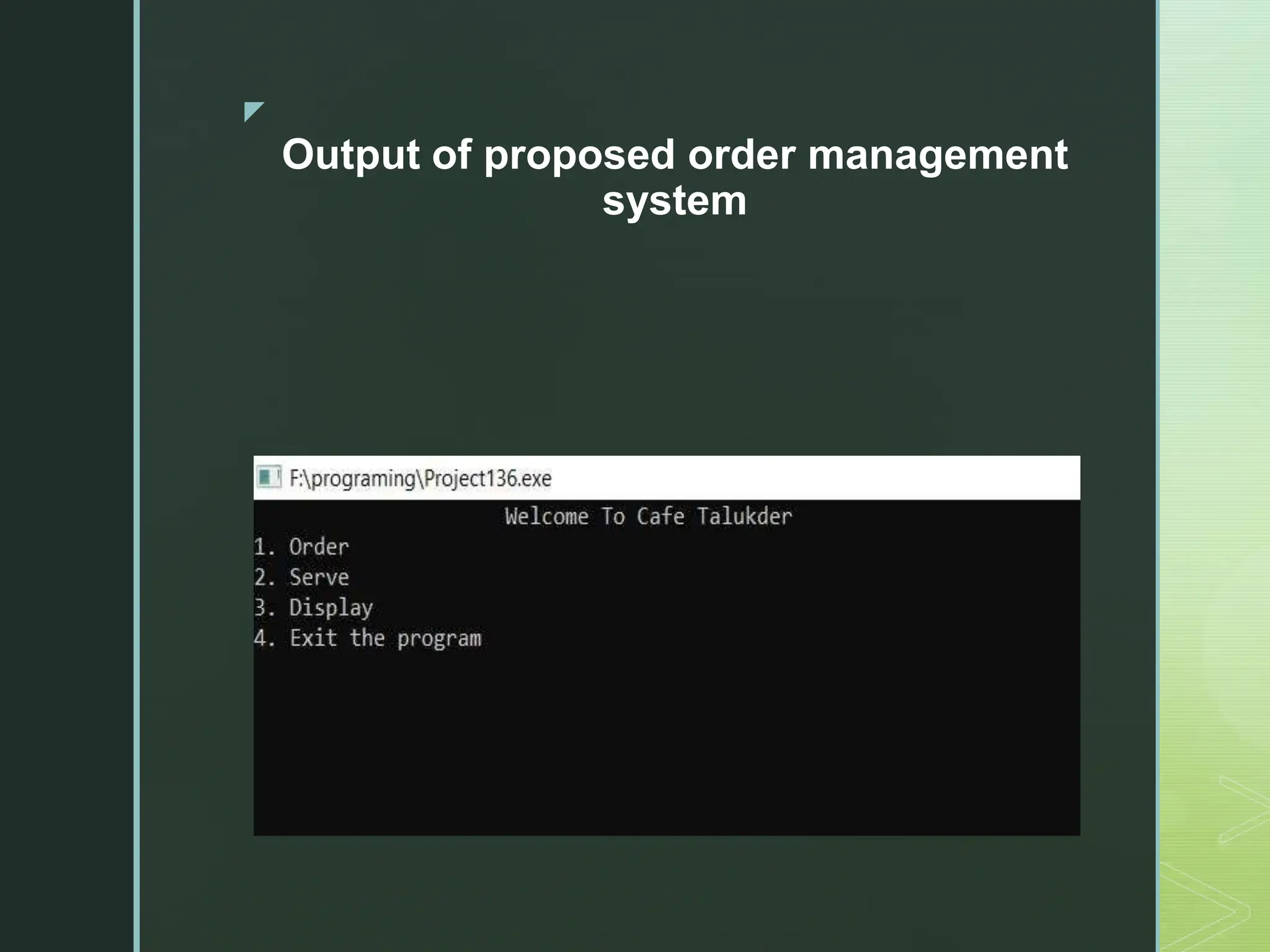 Food Order Management System presentation.pptx