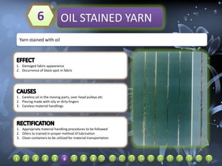 Yarn breakage practically found in warping and its remedy | PPTX
