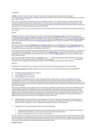 PROJECT ON Banks | DOCX