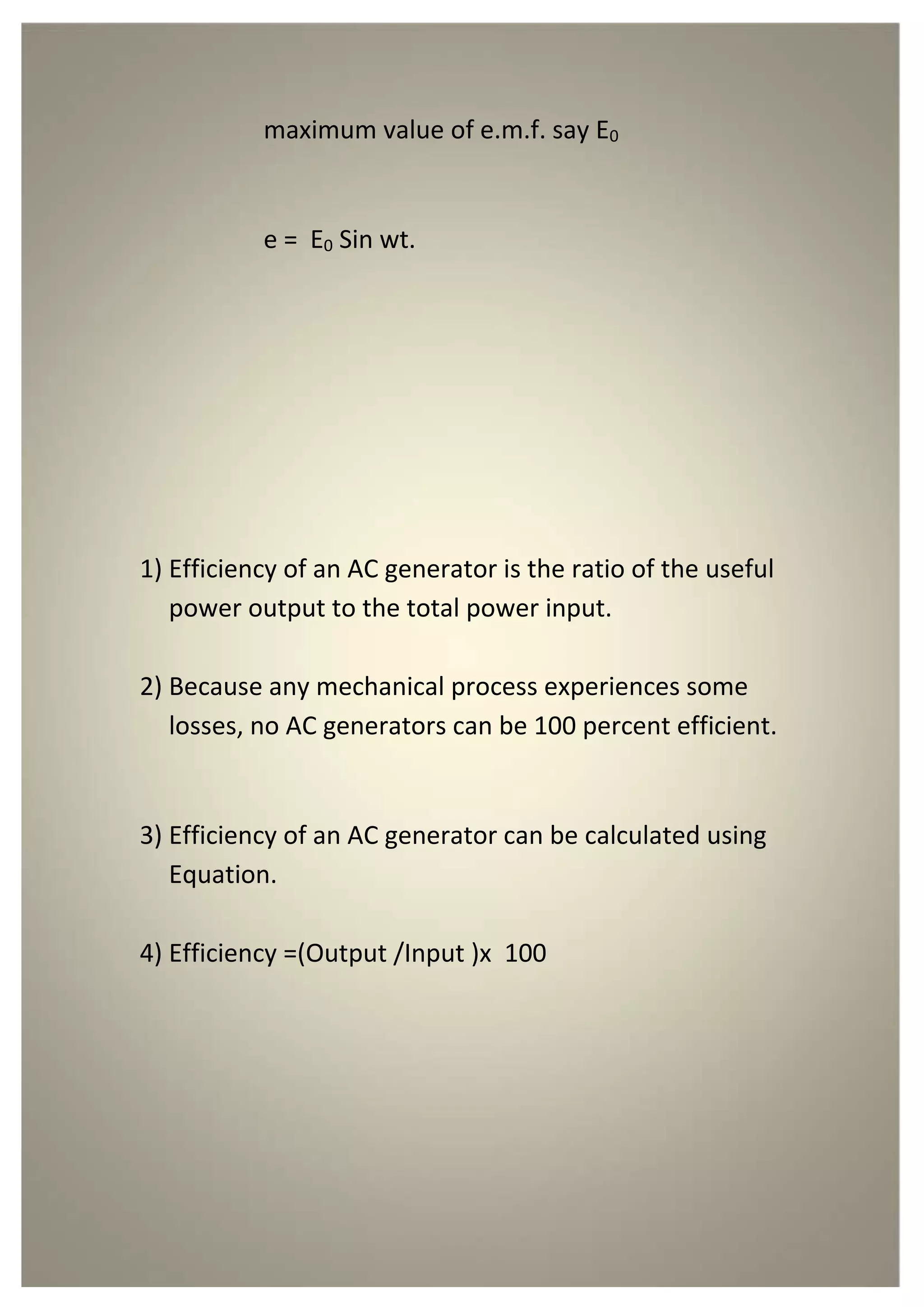 12th CBSE Physics Project AC Generator | DOCX