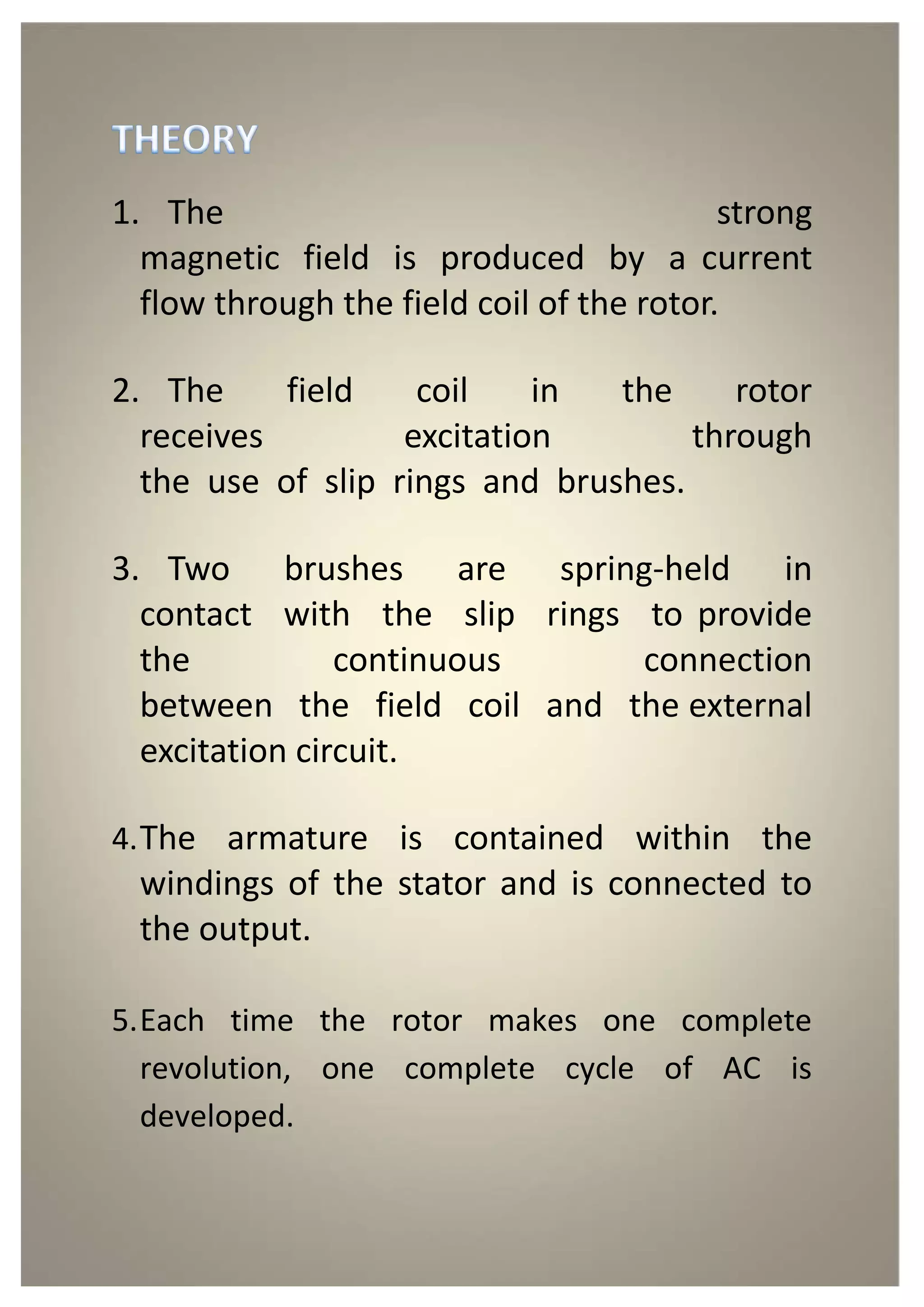 12th CBSE Physics Project AC Generator | DOCX
