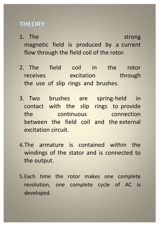 12th CBSE Physics Project AC Generator | DOCX