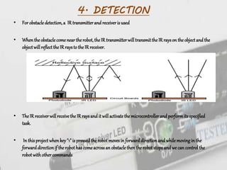 GSM controlled robot with obstacle avoidance using IR sensors | PPTX ...