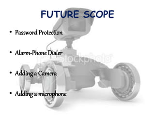 GSM controlled robot with obstacle avoidance using IR sensors | PPTX ...