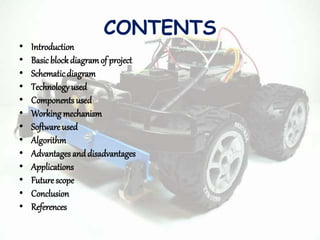 GSM controlled robot with obstacle avoidance using IR sensors | PPTX | Digital Audio | Computer ...