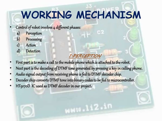 Gsm Controlled Robot With Obstacle Avoidance Using Ir Sensors Pptx