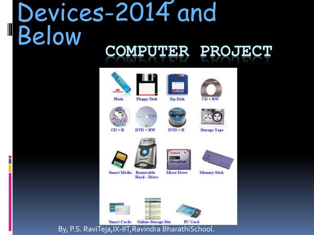 Latest storage devices | PPTX