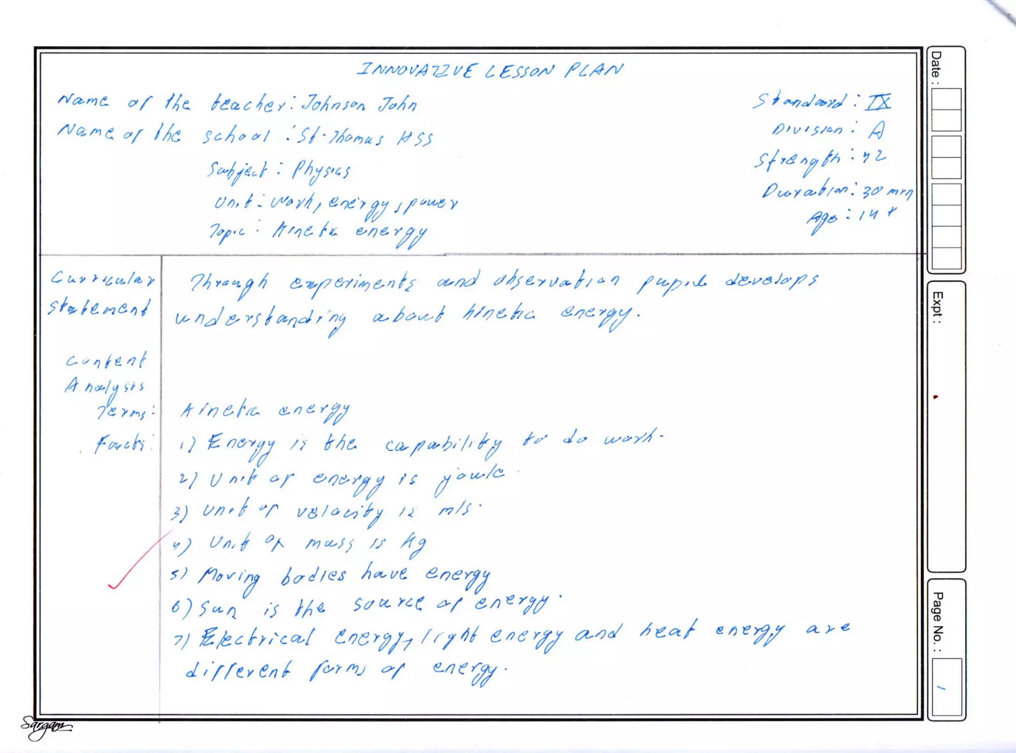 self designed innovative lesson plan | PDF