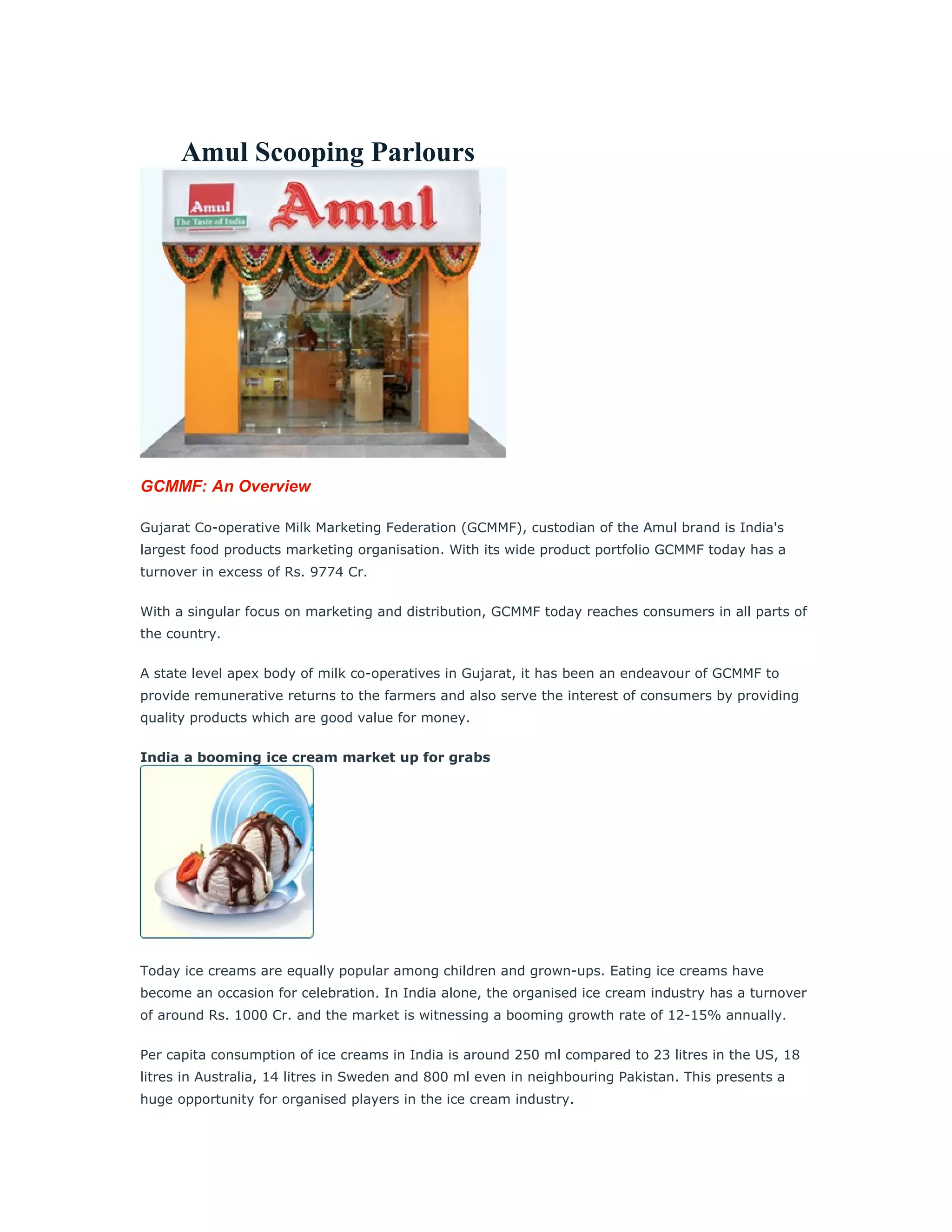 AMUL PROJECT - BUSSINESS STUDIES | DOC