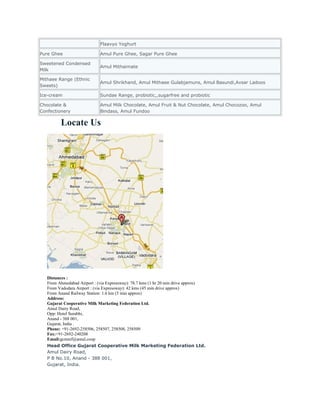 AMUL PROJECT - BUSSINESS STUDIES | DOC