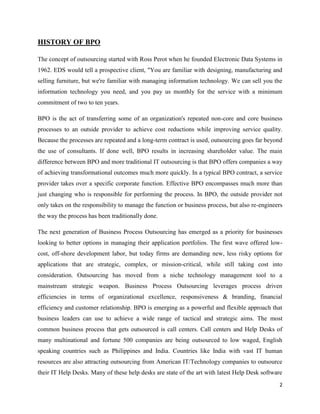 ORGANISATIONAL BEHAVIOUR PROJECT ON BPO | PDF