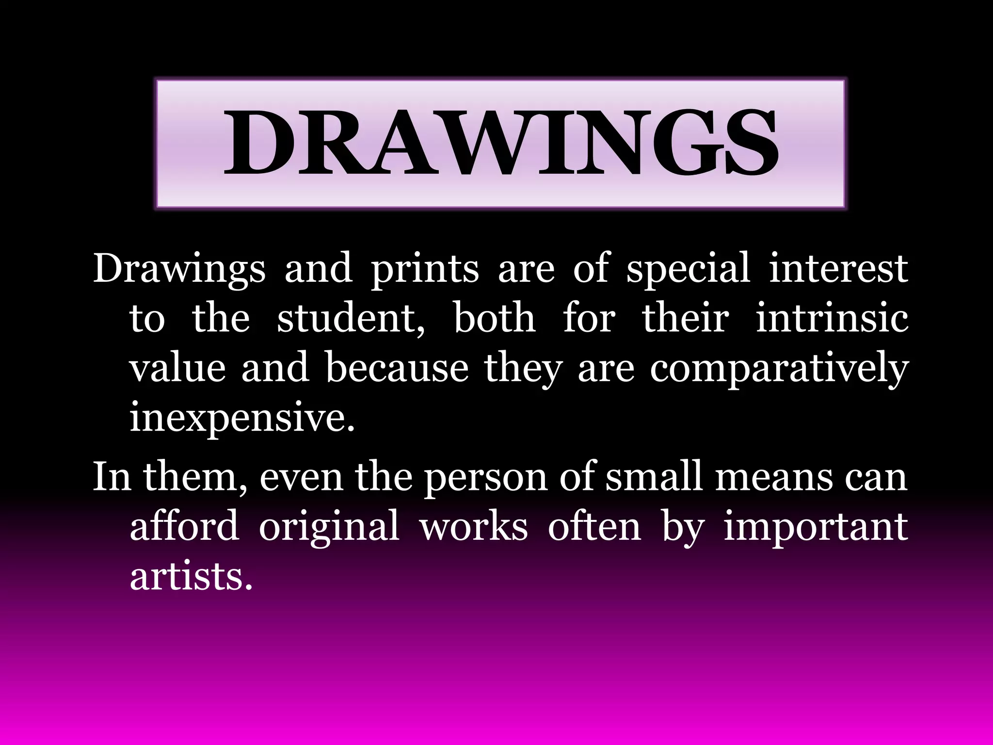 Mediums of the Visual Arts | PPTX